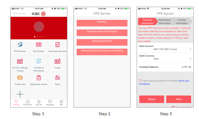 Introduction of Brand-New FPS Services in Mobile Banking - ICBC (Asia)